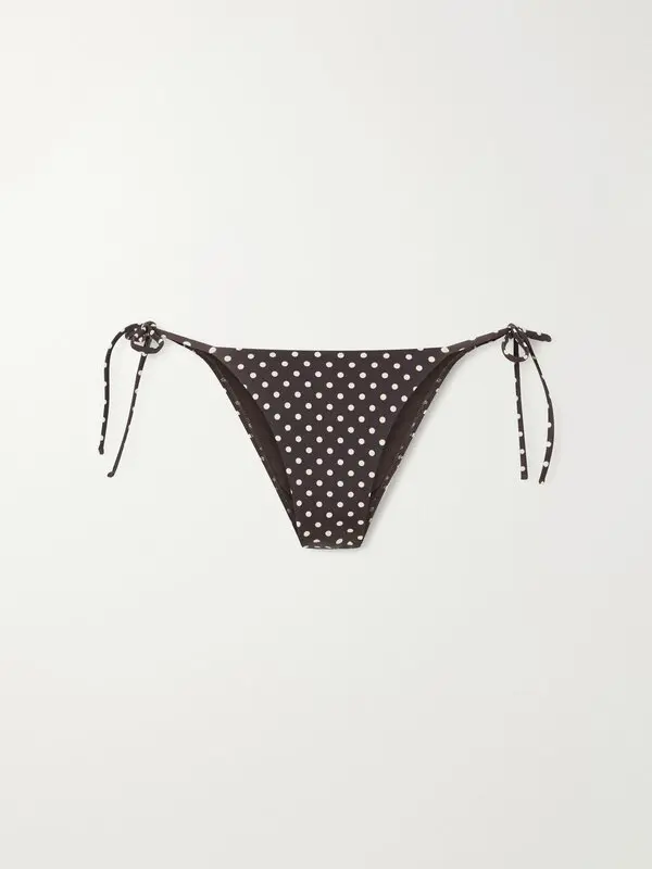 Matteau The String Polka Dot Bikini Briefs - Brown