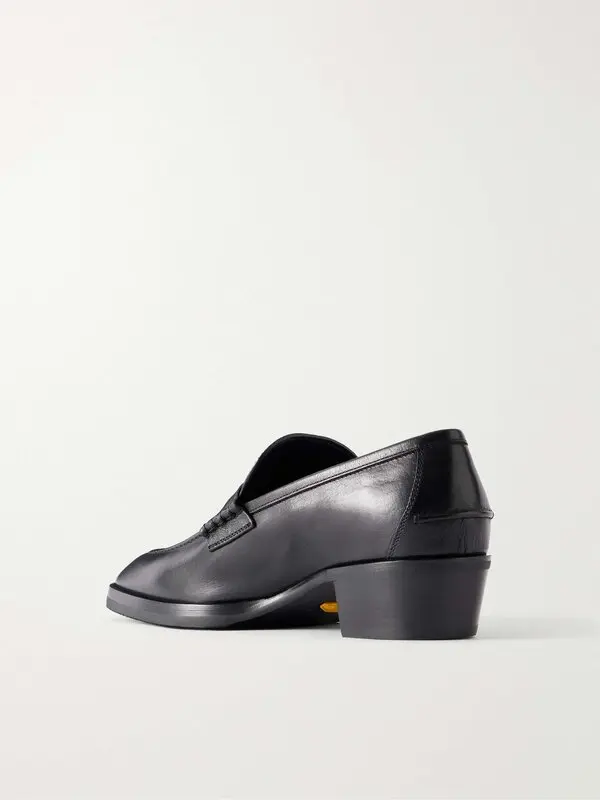 JIMMY CHOO Wilder Leather Loafers