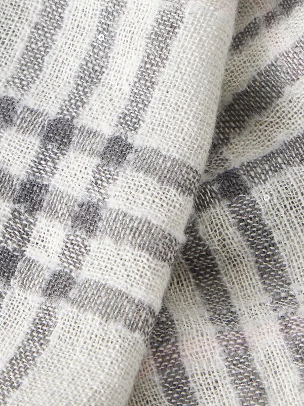 Burberry Checked Wool-blend Scarf