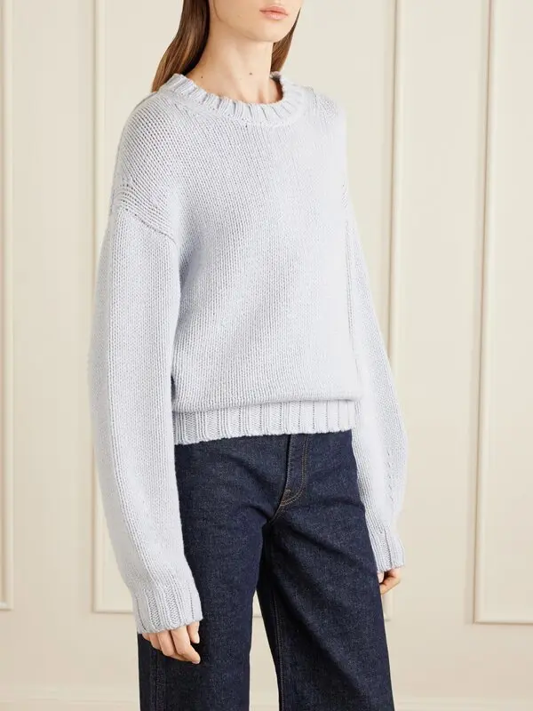Khaite Gemma Cashmere Sweater - Blue