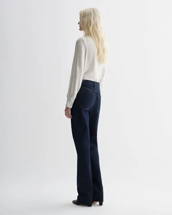 Veronica De Piante Nico Trousers In Denim, Dark Wash