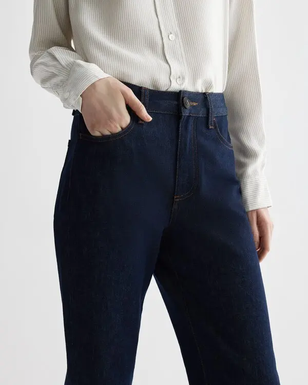 Veronica De Piante Nico Trousers In Denim, Dark Wash