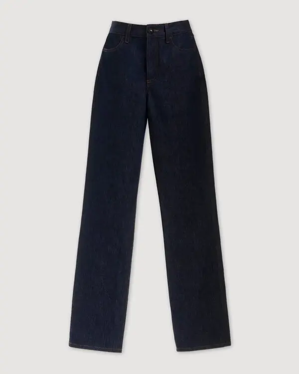 Veronica De Piante Nico Trousers In Denim, Dark Wash