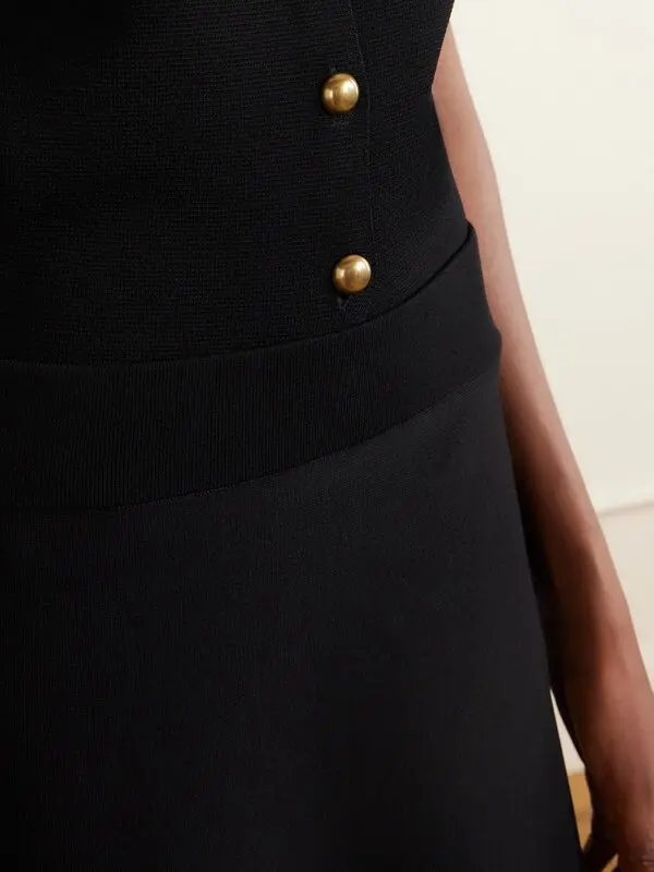 Max Mara Fuggito Crepe Midi Skirt