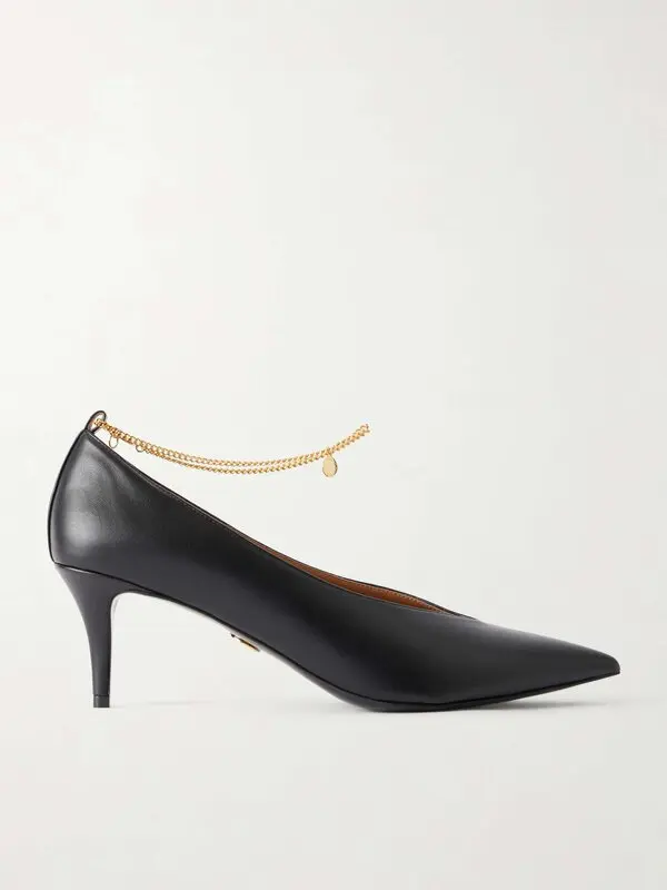 Stella McCartney Embellished Leather Pumps