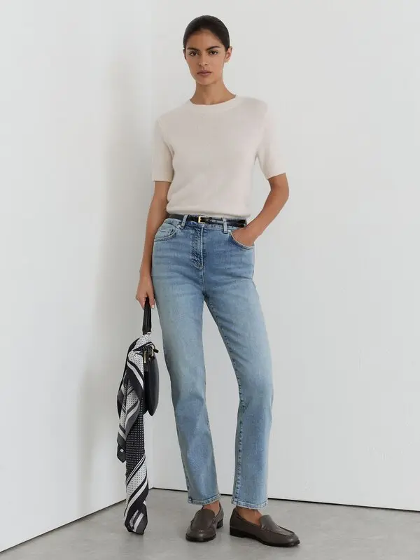 REISS Isabel Slim-leg Mid-rise Jeans