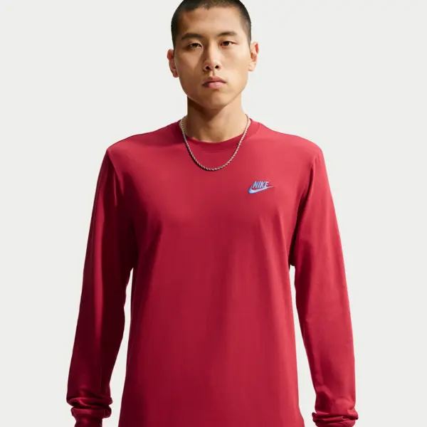 Nike Sportswear Club Long-sleeve T-shirt - Red