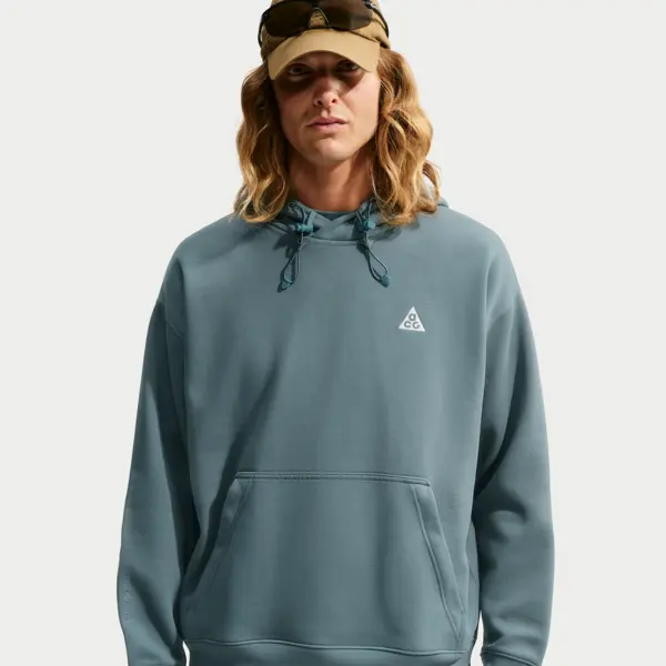 Nike Tuff Fleece" Pullover Hoodie - Grey