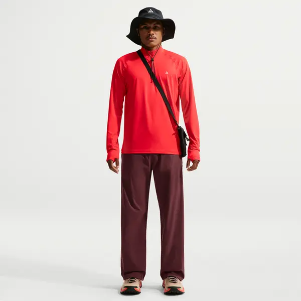 Nike Dri-fit Quarter-zip Top - Red