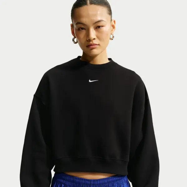 Nike Studio Fleece Weight Oversized Cropped Crew