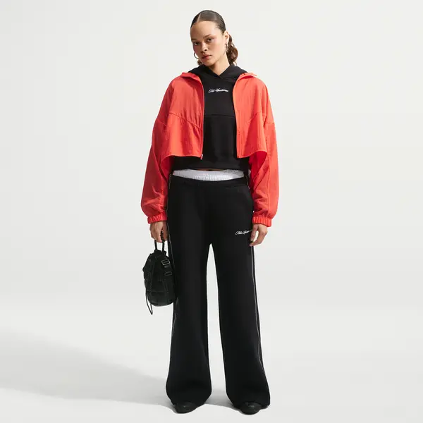 Nike Studio Fleece Medium Weight Mid-rise Wide-leg Pants