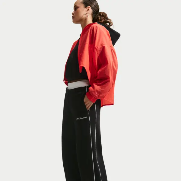 Nike Studio Fleece Medium Weight Mid-rise Wide-leg Pants