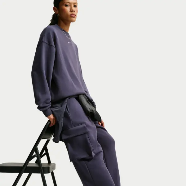 Nike Studio Fleece Medium Weight Oversized High-rise Cargo Pants