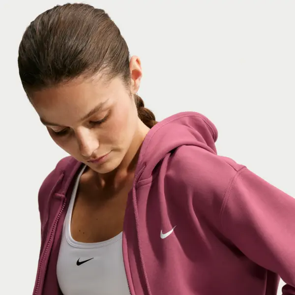 Nike Studio Fleece Sport Dri-fit Full-zip Hoodie - Red