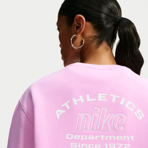 Nike Studio Fleece Medium Weight " Athletic Department" Crew