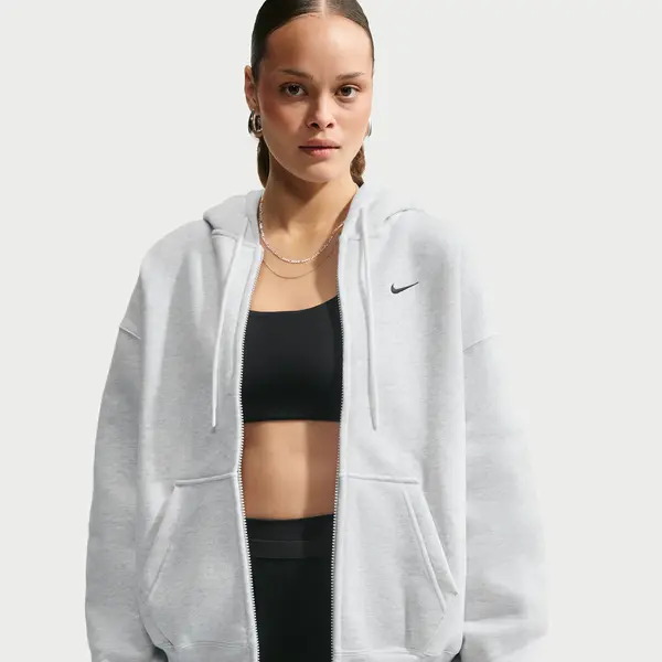 Nike Studio Fleece Medium Weight Oversized Full-zip Hoodie