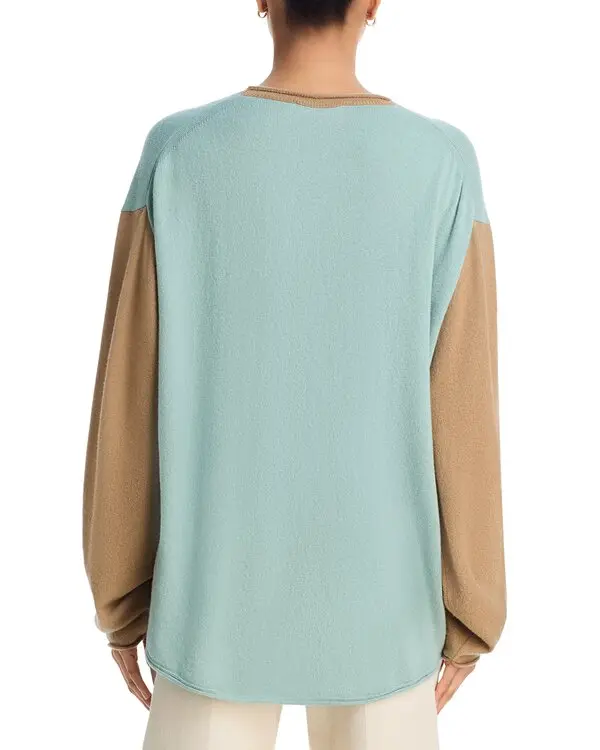 Guest In Residence Cashmere Colorblocked Sweater