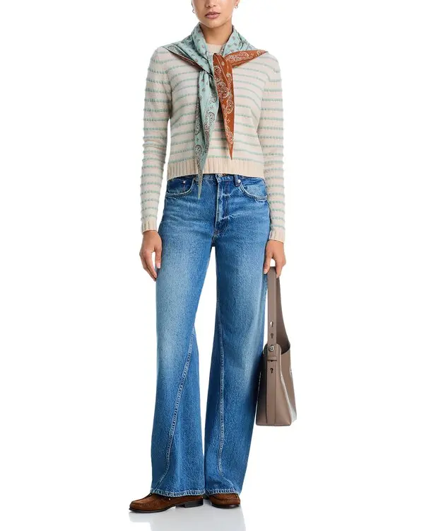 Guest In Residence Striped Cashmere Sweater