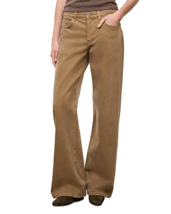 Staud Gus Mid Rise Relaxed Fit Jeans