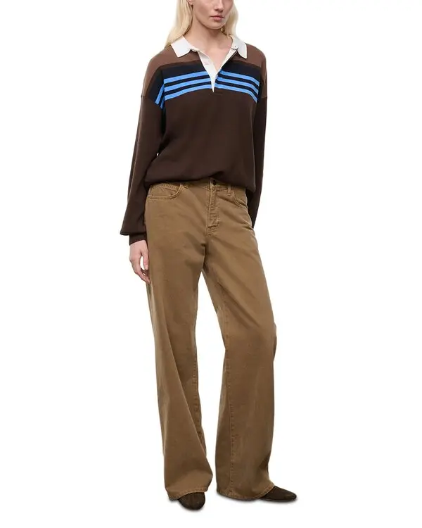 Staud Gus Mid Rise Relaxed Fit Jeans