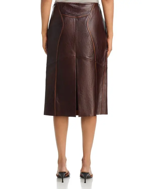 Helmut Lang Leather Skirt