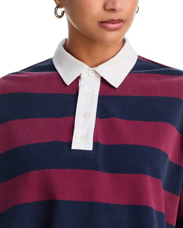 Good American The Cropped Rugby Polo