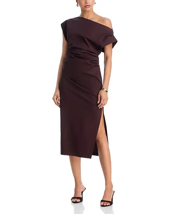 A.L.C. Nara Ruched Midi Dress