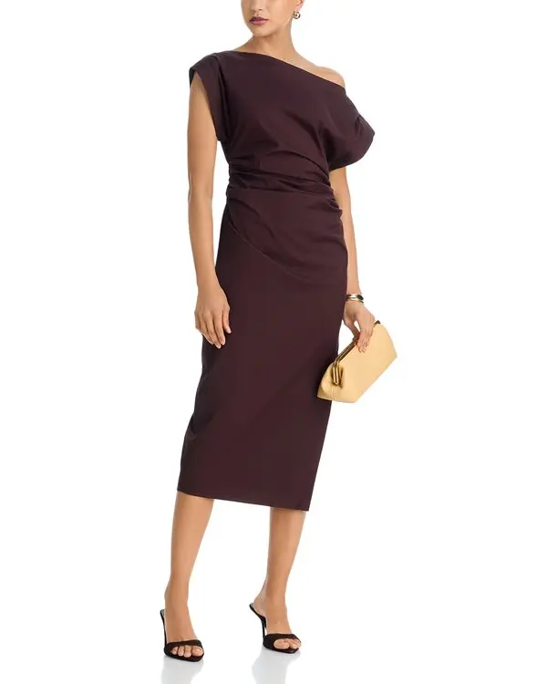 A.L.C. Nara Ruched Midi Dress