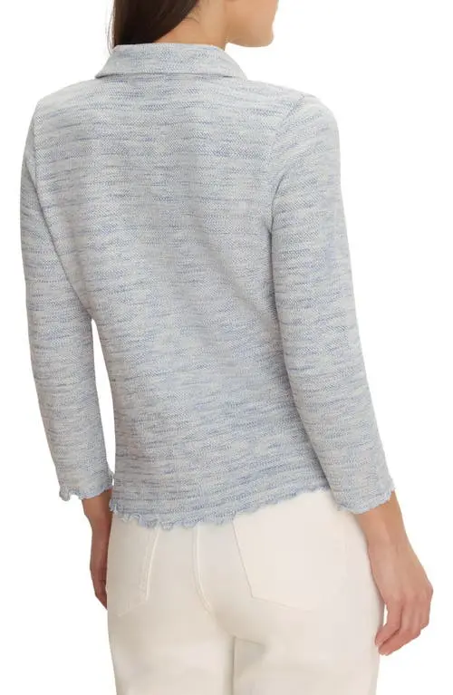 NIC+ZOE Spacedye Elbow Sleeve Polo