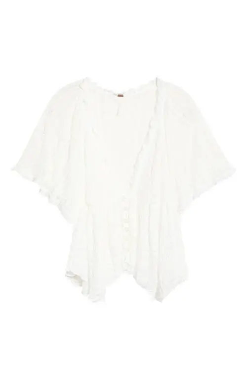 Free People In Your Dreams" Lace Top - Clean Ivory