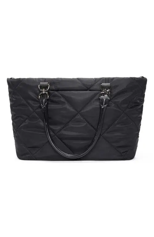 Mz Wallace Small Madison East/west Quilted Nylon Tote