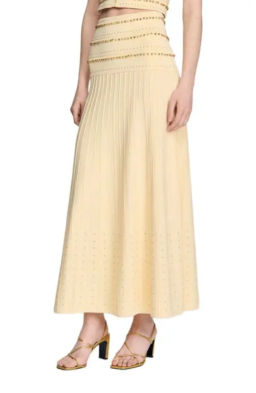Sandro Long Tassel Skirt