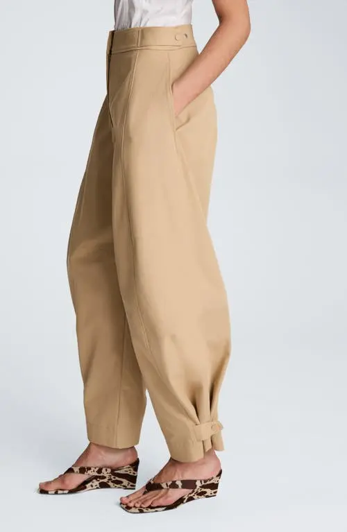 KENNETH COLE High Waist Barrel Leg Pants