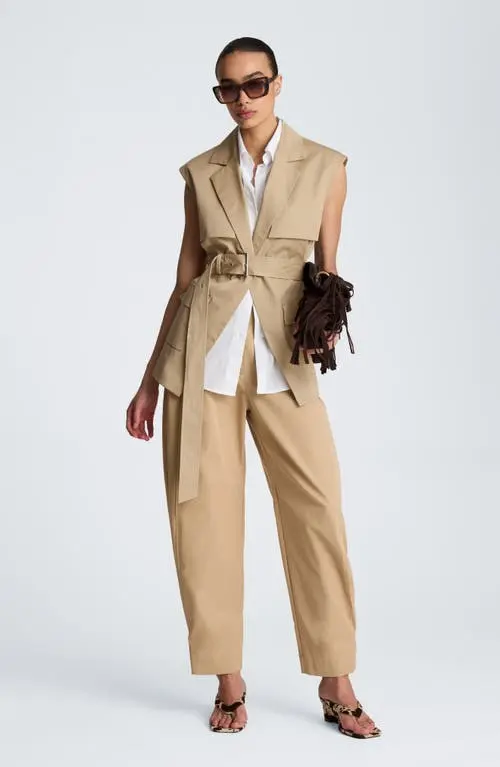 KENNETH COLE High-waist Barrel Leg Pants