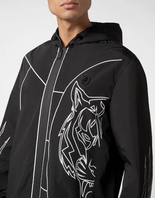 PLEIN SPORT Nylon Windbreaker Tiger Court Edition