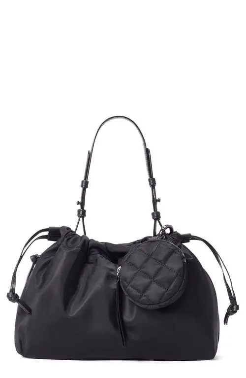 Mz Wallace Small Waverly Shoulder Bag With Quilted Pouch - Black