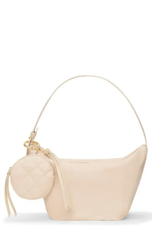 Mz Wallace Small Waverly Shoulder Bag With Quilted Pouch - Sand