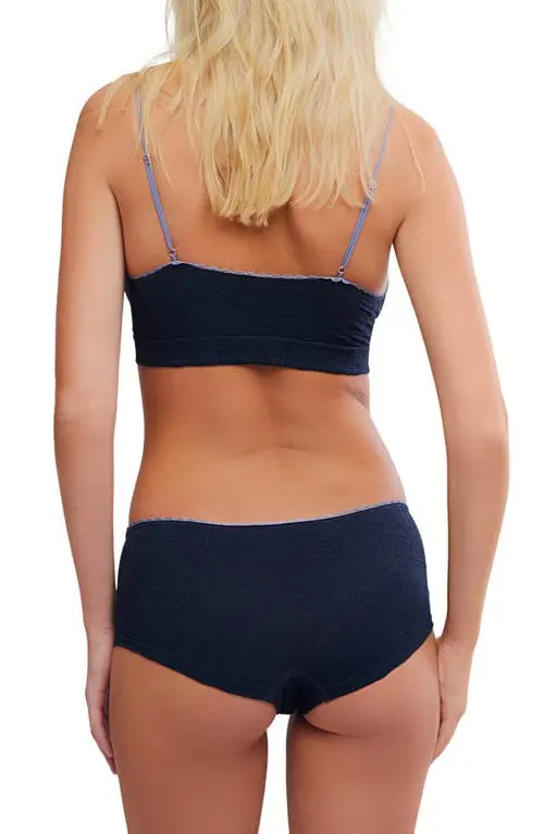 Free People Sweet Point Seamless Low Rise Hipster Panties - Fp Black