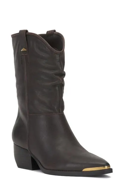 Vince Camuto Pezzra Western Boots - Coffee