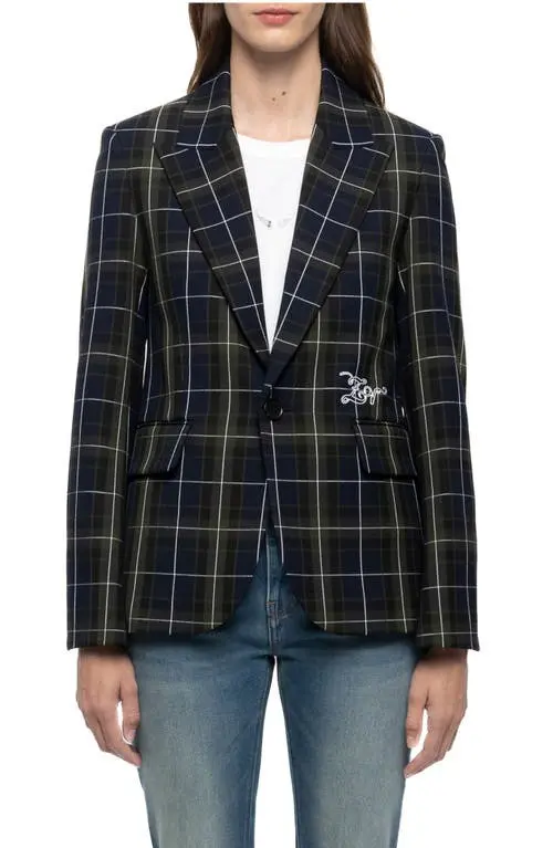 Zadig&Voltaire Vavy Tailleur Tartan Blazer