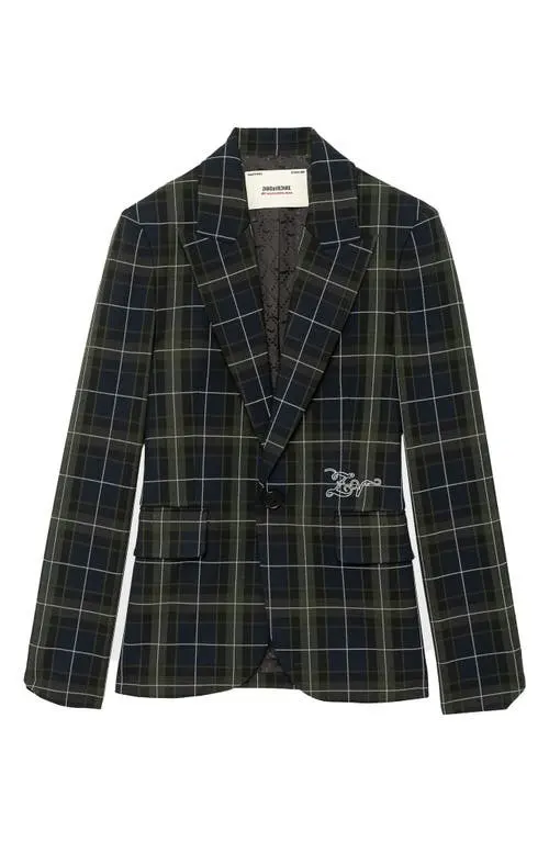 Zadig&Voltaire Vavy Tailleur Tartan Blazer