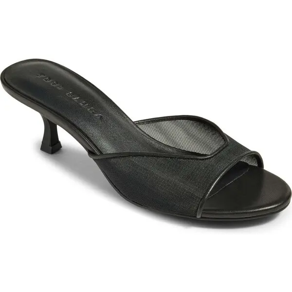 Yosi Samra Opal Mesh Open Toe Sandal - Black