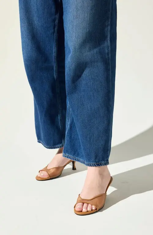 Yosi Samra Opal Mesh Open Toe Sandal - Whiskey