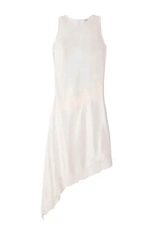 Sandro Asymmetric Satin-effect Dress