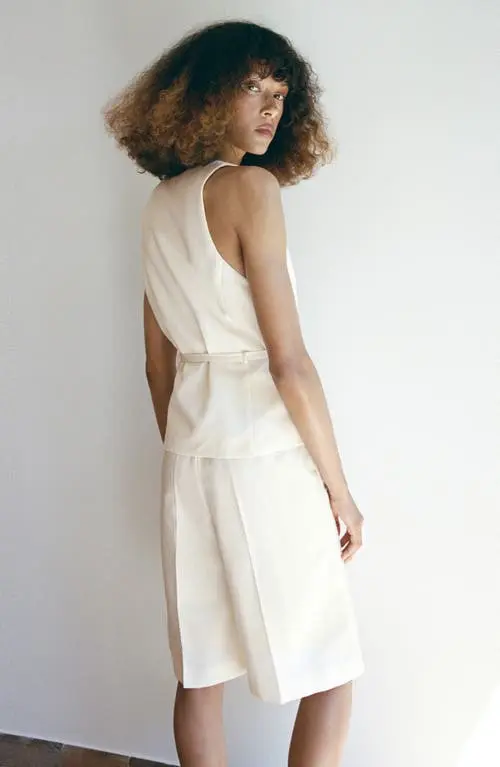 Mango Tailored Wrap Jumpsuit With Wide Legs