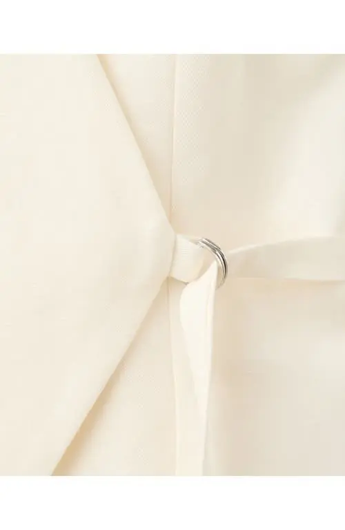 Mango Tailored Wrap Jumpsuit With Wide Legs