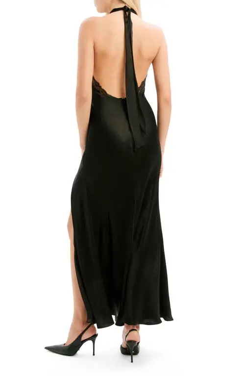 Bardot Roselyn Halter Neck Maxi Dress