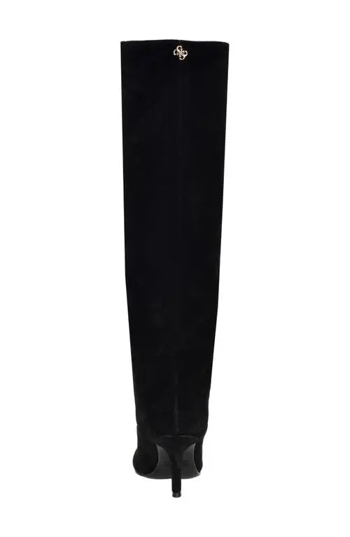 Guess Carolan Pointed Toe Knee High Boot - Black