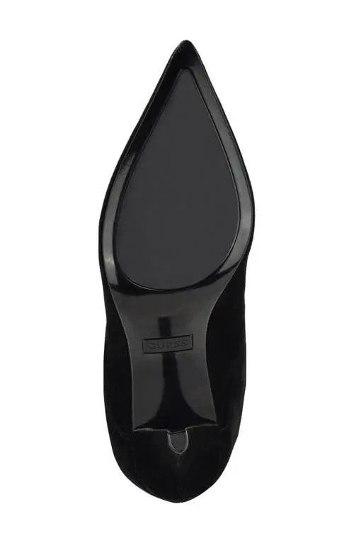 Guess Carolan Pointed Toe Knee High Boot - Black
