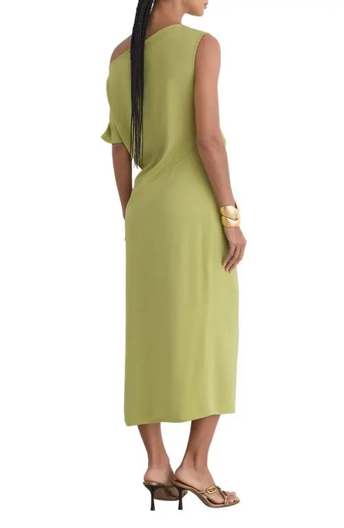 REISS Beth One-shoulder Midi Dress